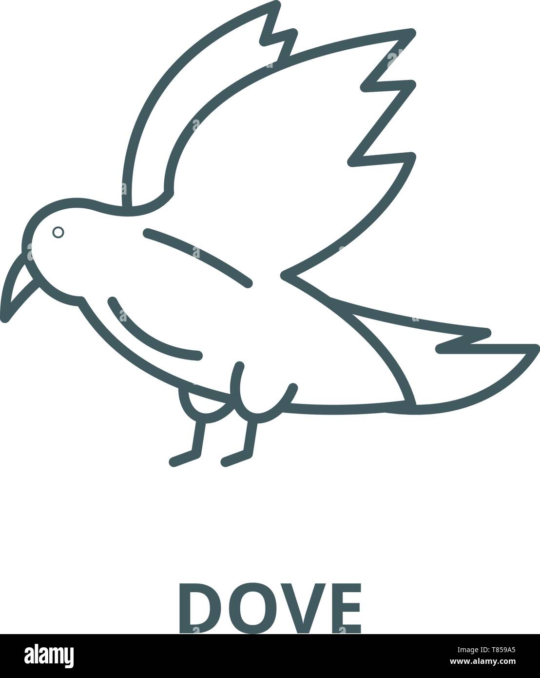 Simple Dove Vector