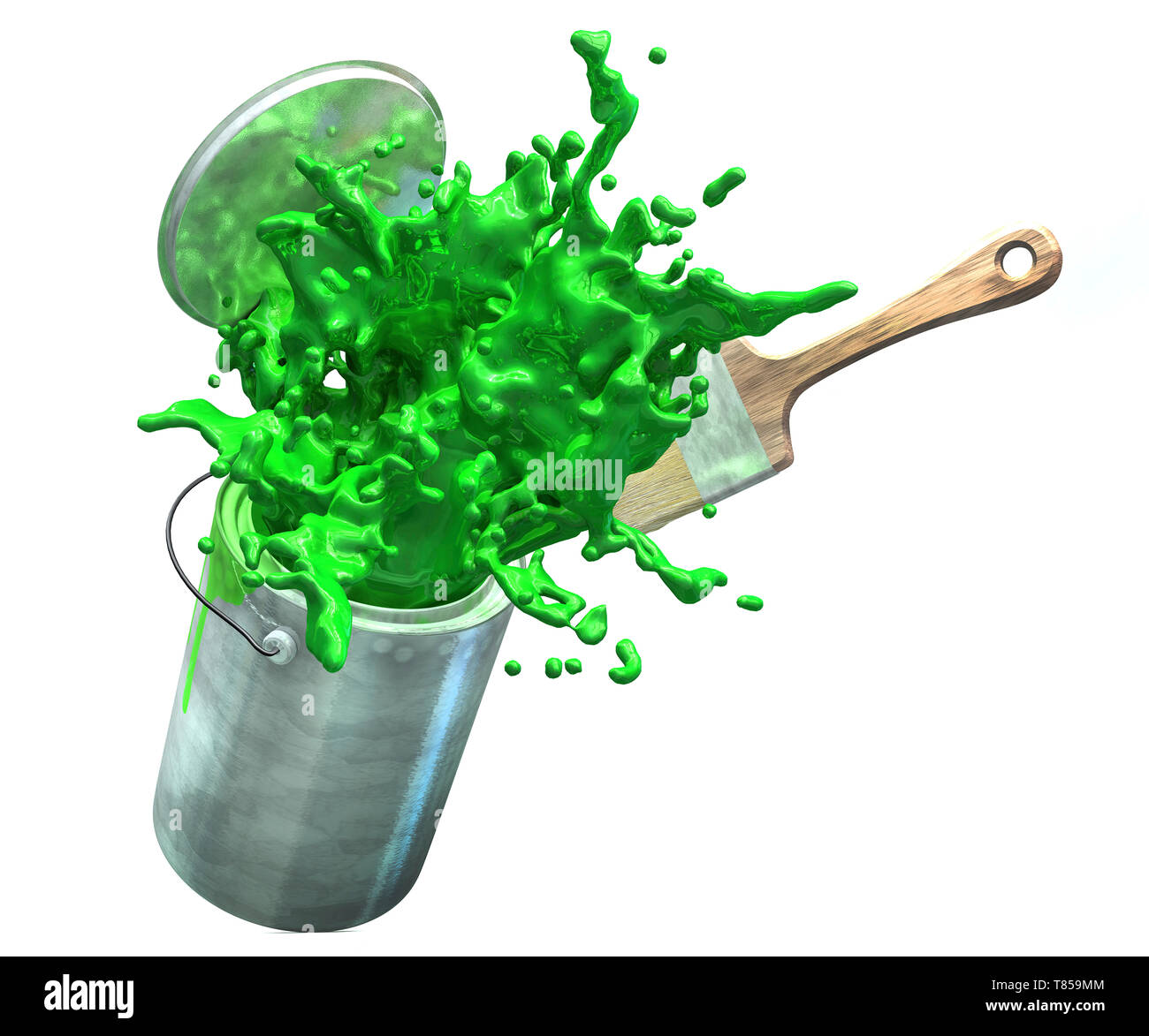 Paint bucket splash hi-res stock photography and images - Alamy