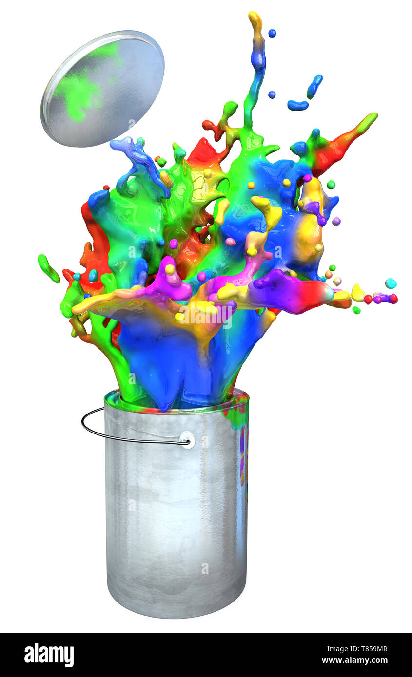 Paint bucket splash hi-res stock photography and images - Alamy