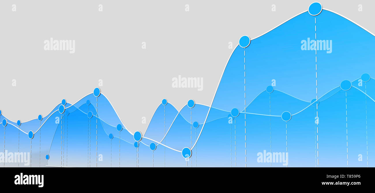 Line graphs, illustration Stock Photo - Alamy