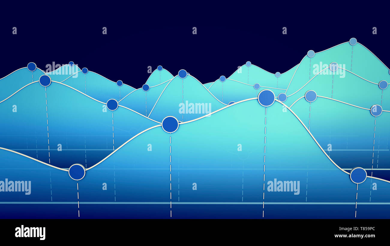 Line graphs, illustration Stock Photo - Alamy