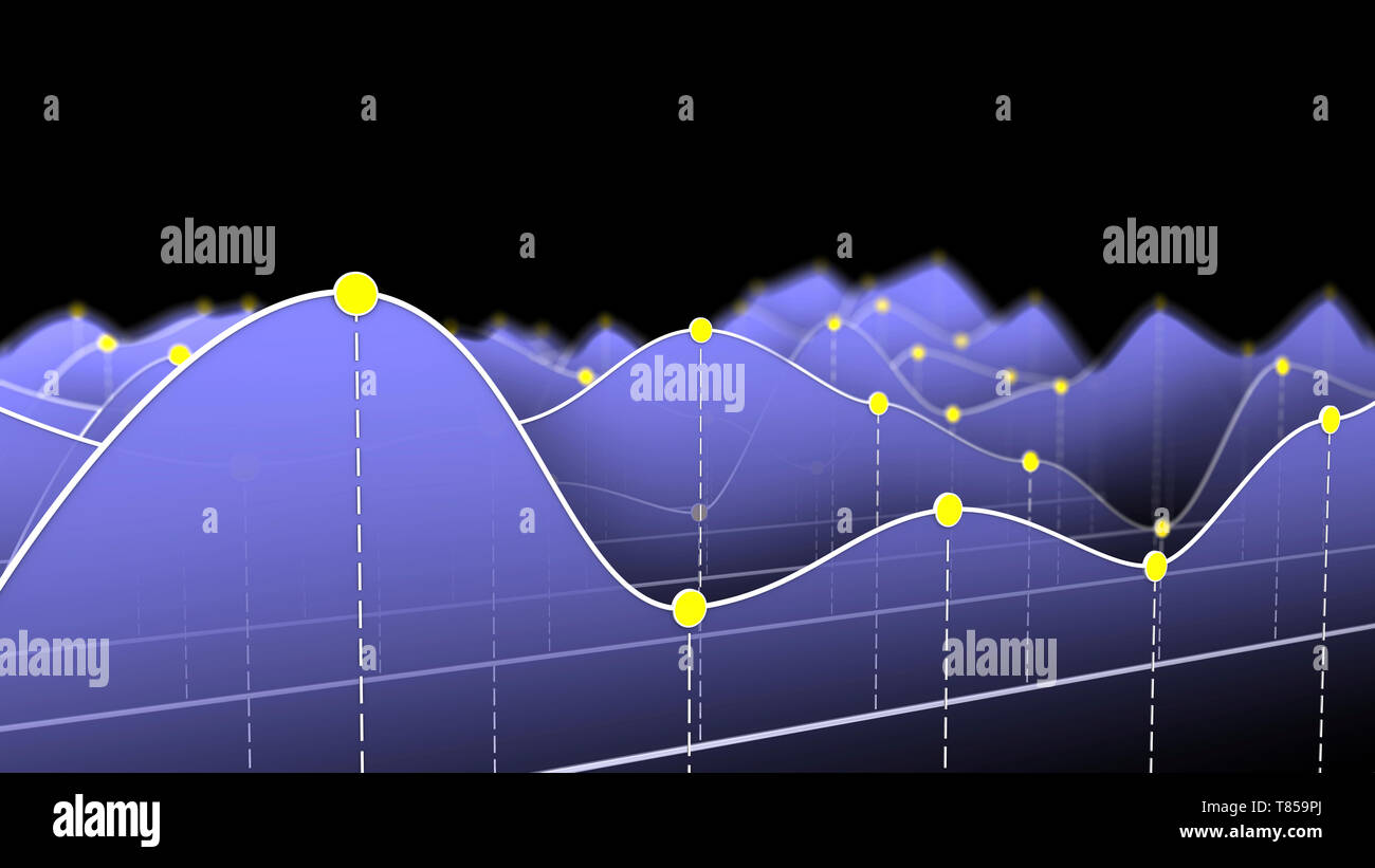 Line graphs, illustration Stock Photo - Alamy