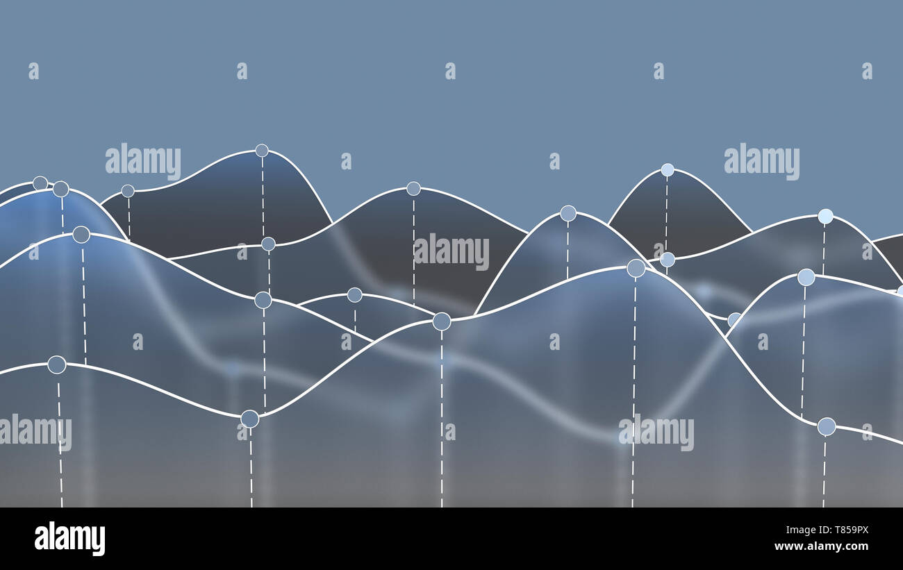 Line graphs, illustration Stock Photo - Alamy