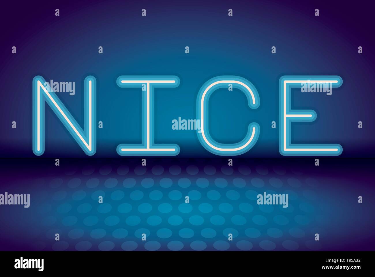 Nice neon advertising Stock Vector Image & Art - Alamy