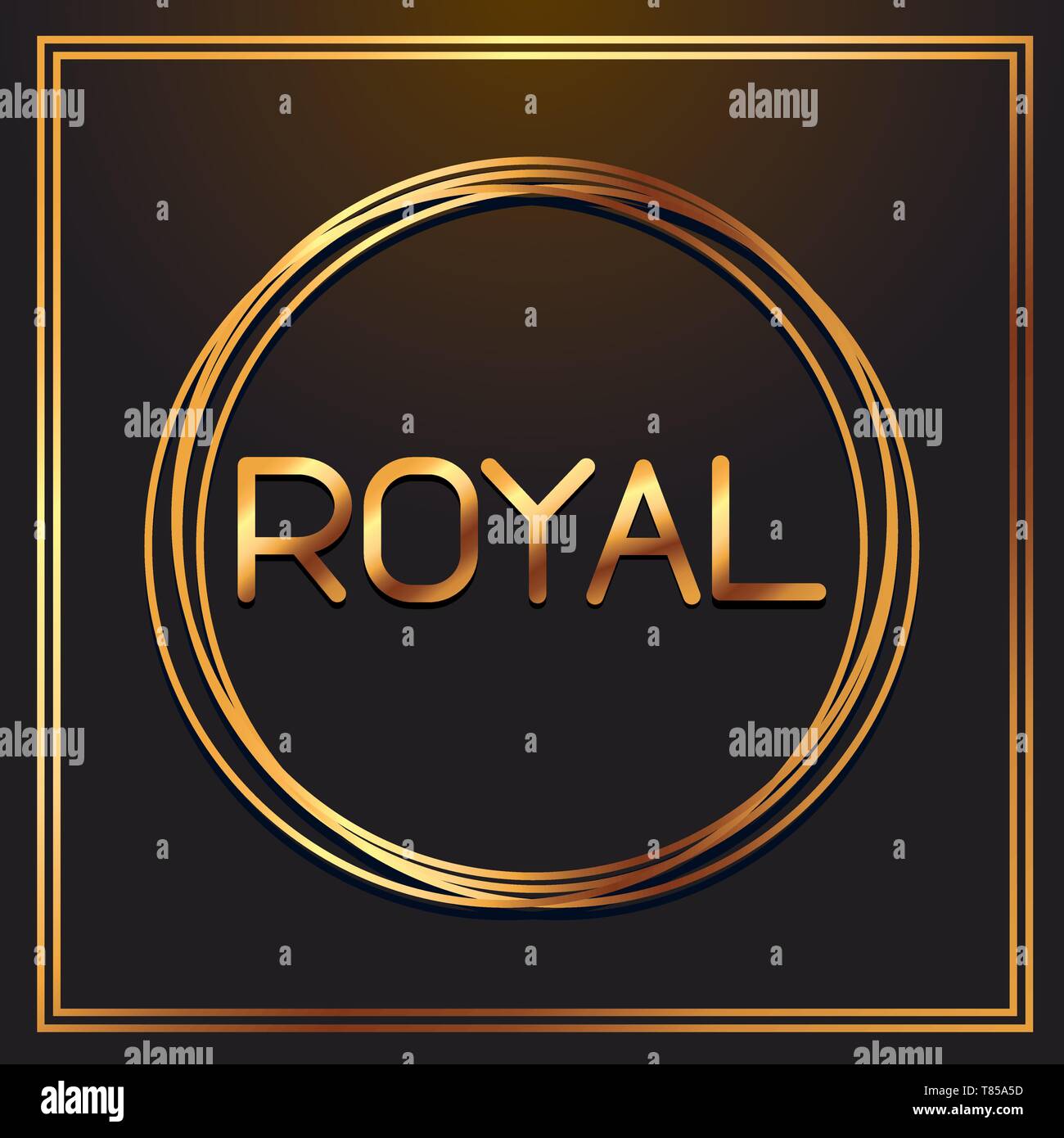 Royal gold frame hi-res stock photography and images - Alamy