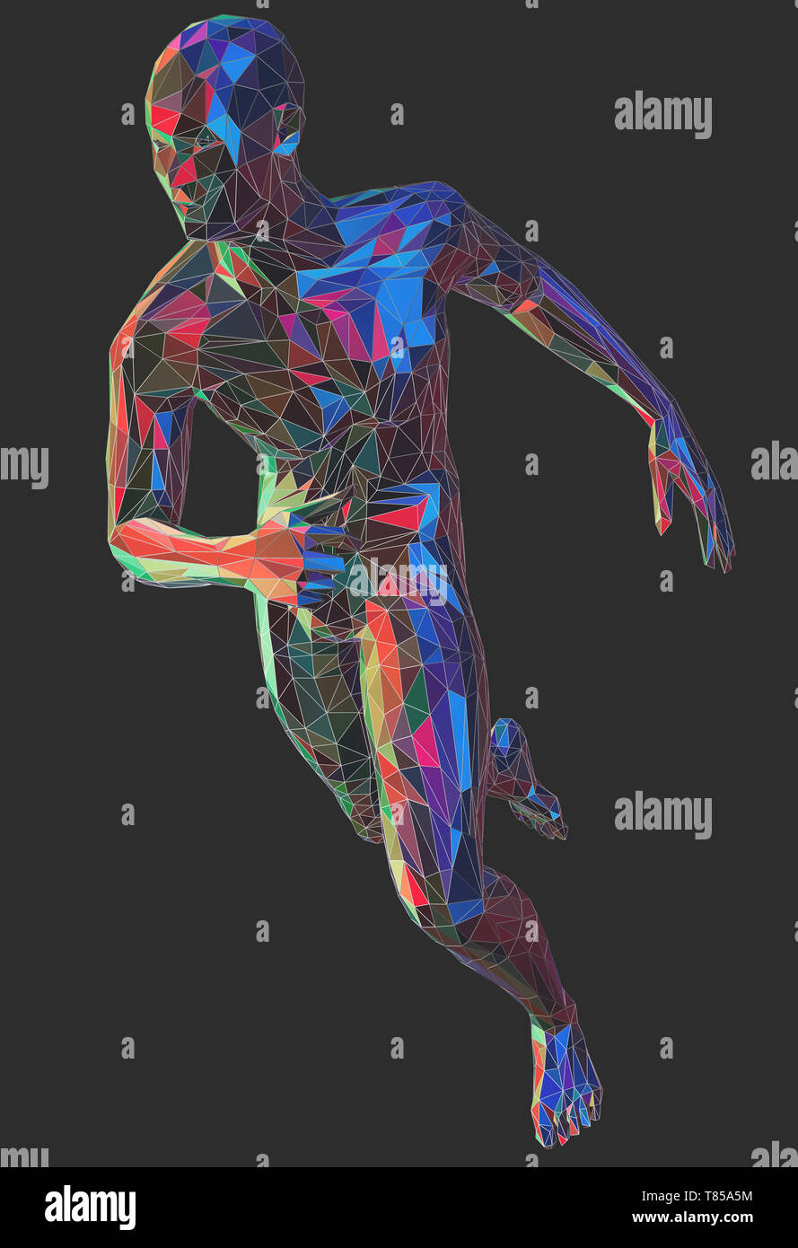 Low polygon human figure hi-res stock photography and images - Alamy