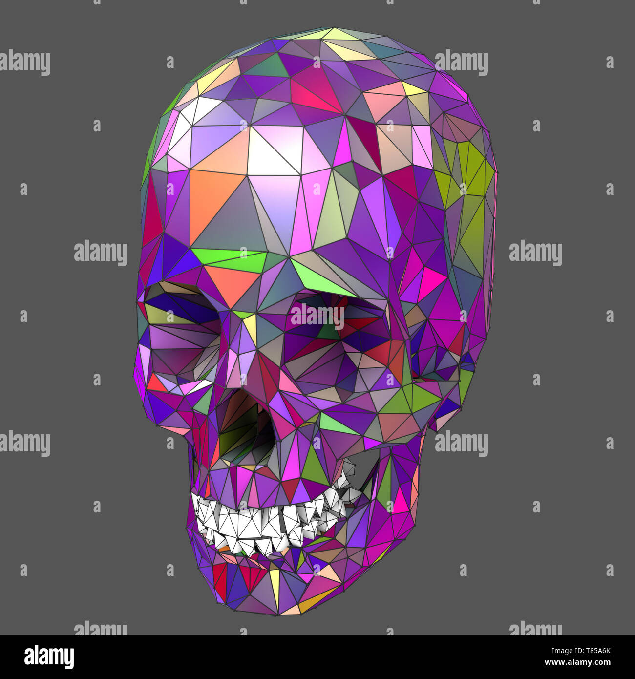 Human skull, illustration Stock Photo - Alamy