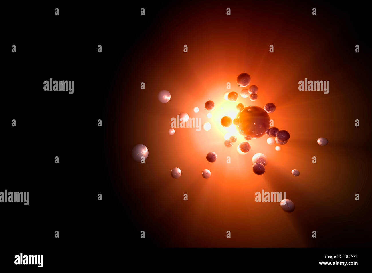 Floating ball, illustration Stock Photo - Alamy