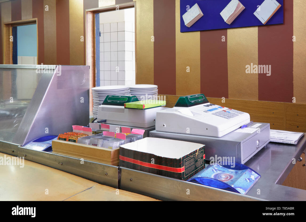Restaurant inside interior cashier hi-res stock photography and images ...