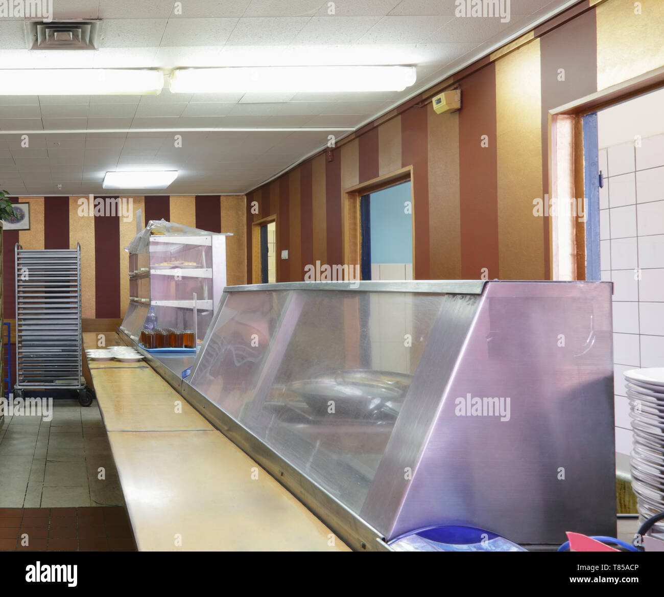Meal Line at a Cafe Stock Photo - Alamy