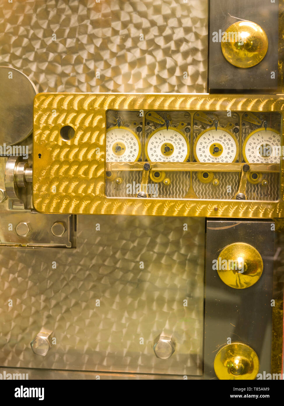 Vault Door Timing Device Stock Photo - Alamy