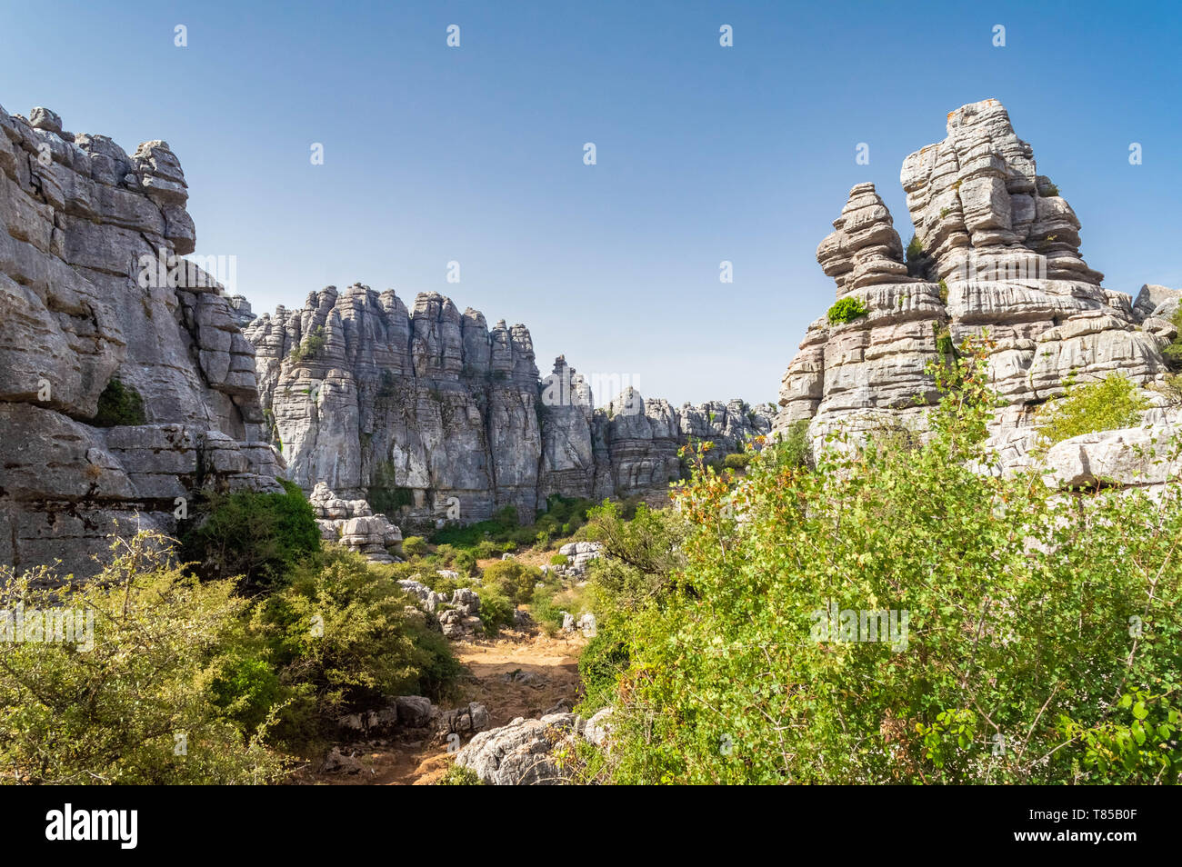 El Torcal rock formations, Andalusia, Spain Stock Photo - Alamy