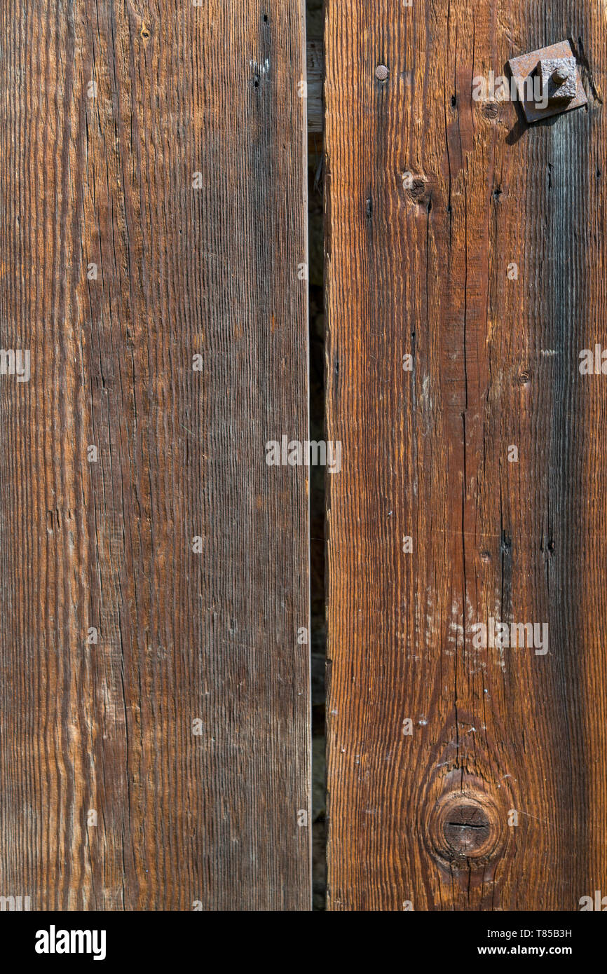 Vintage stained wooden door background texture Stock Photo - Alamy