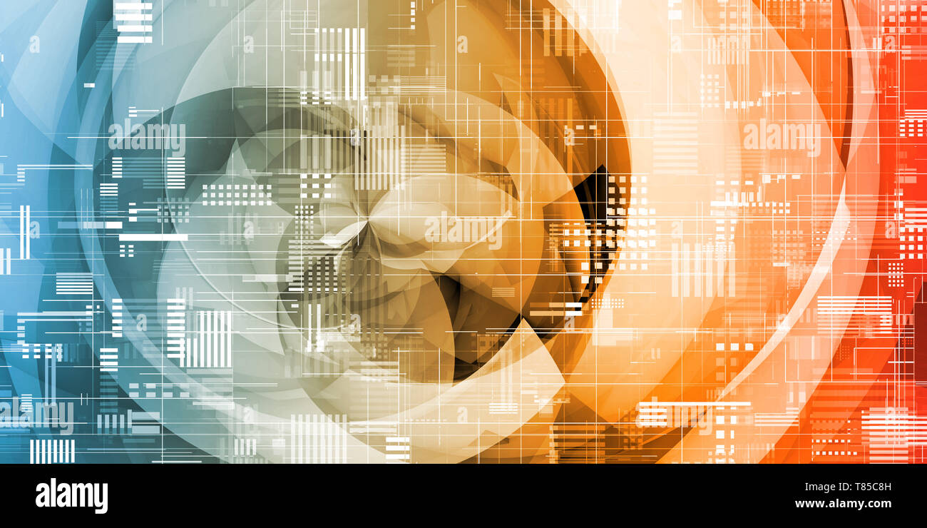 Futuristic Technology and Science as a Pattern Background Stock Photo ...