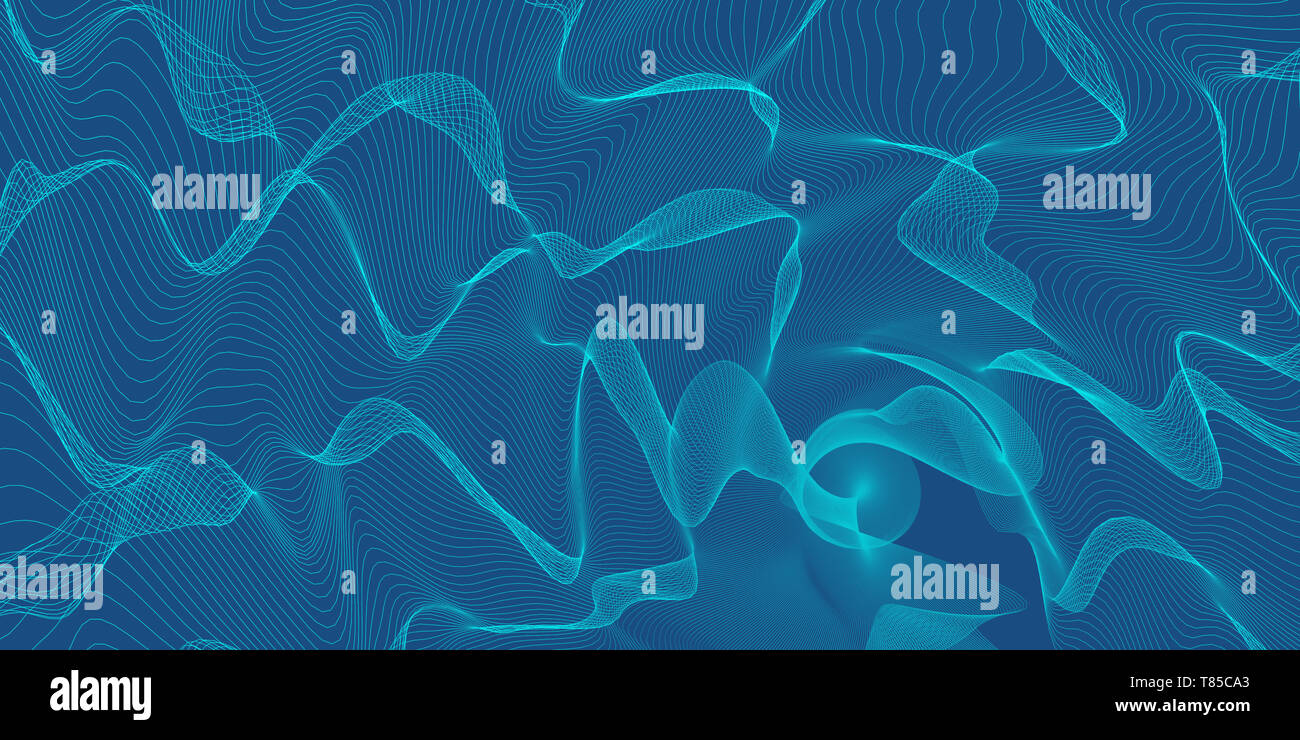 Energy Technology Industry and Ripple Effect Pattern Stock Photo - Alamy