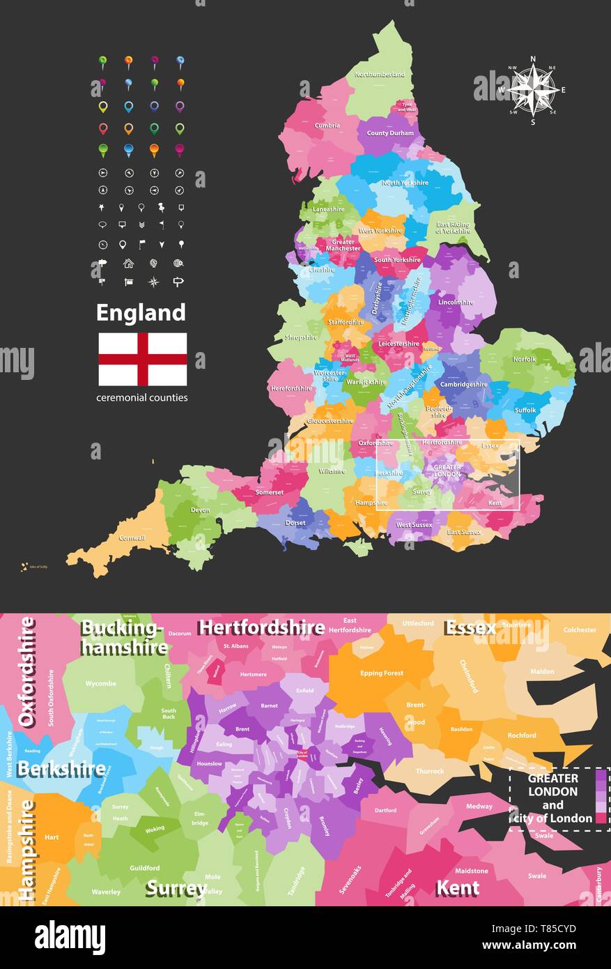 Gloucestershire administrative county england hi-res stock photography ...