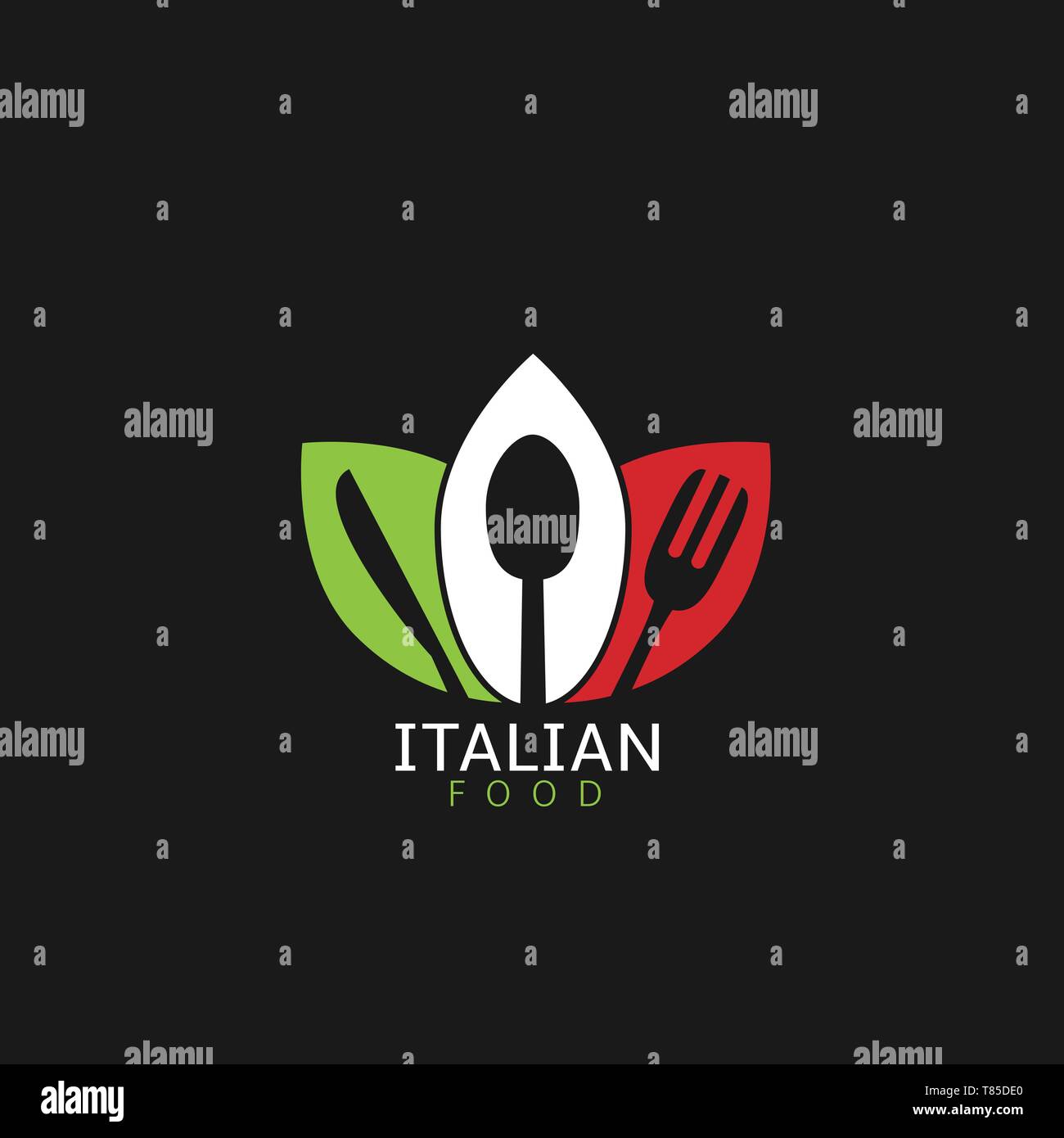 Flag italy banner icon logo Stock Vector Images - Alamy
