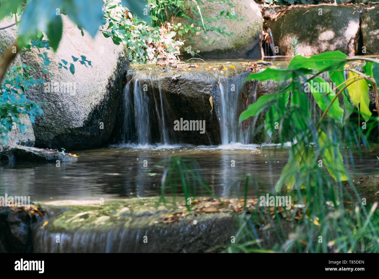 Waterfall cascade grass hi-res stock photography and images - Alamy