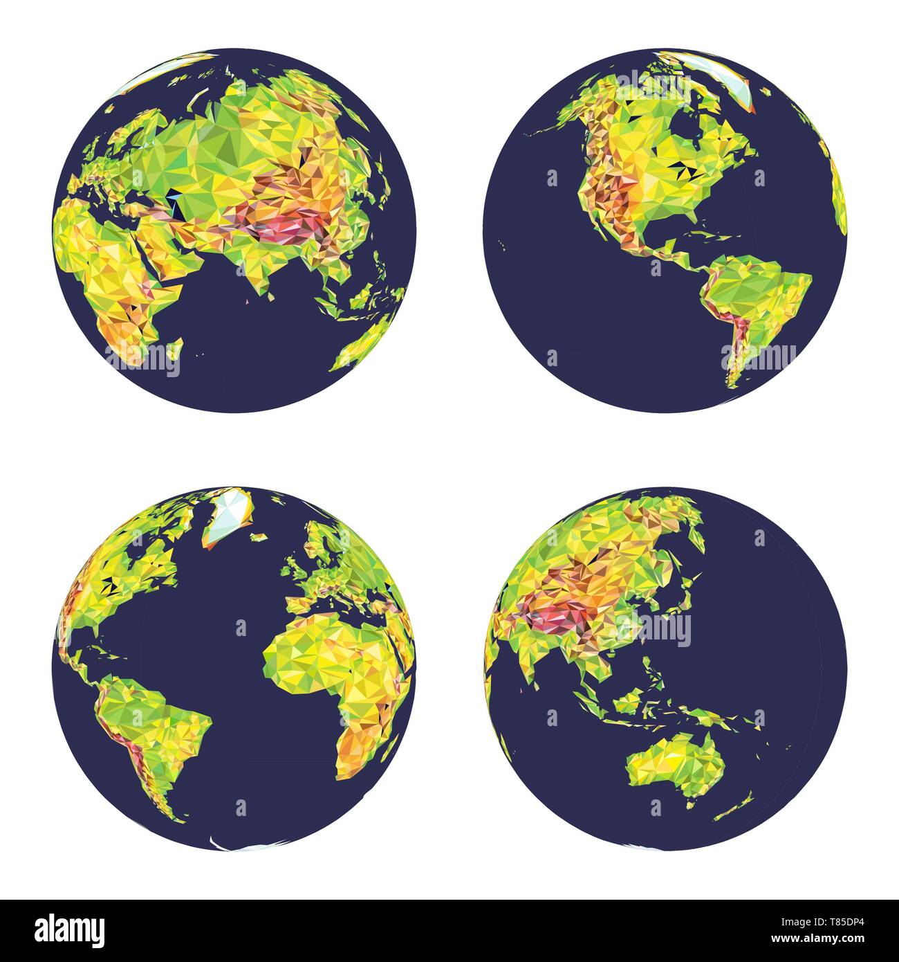 World map geographical Cut Out Stock Images & Pictures - Alamy
