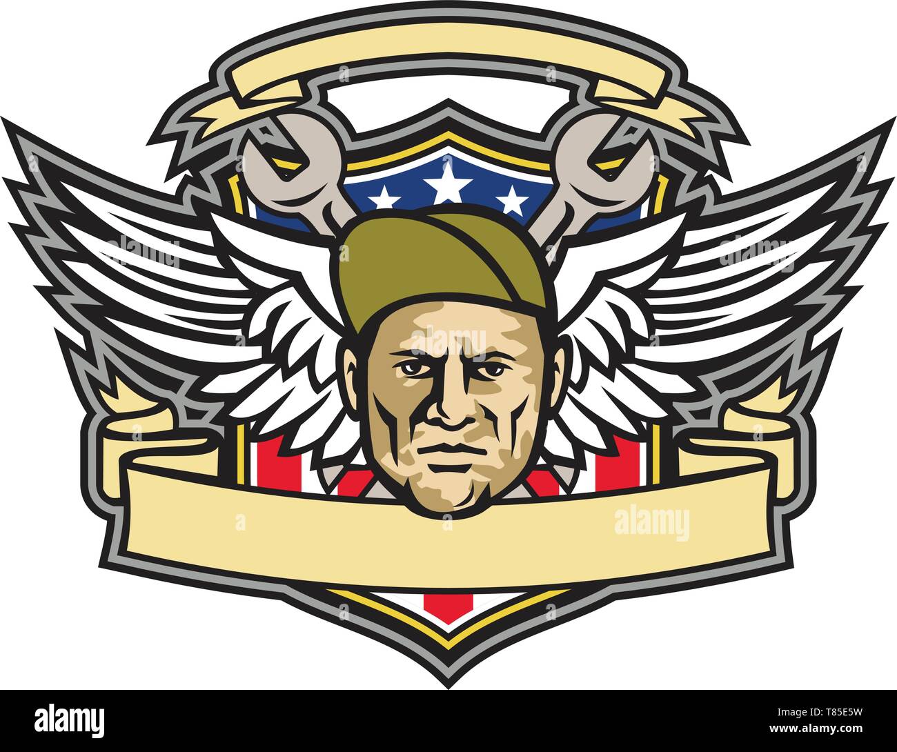 Crew chief wings Stock Vector Images - Alamy