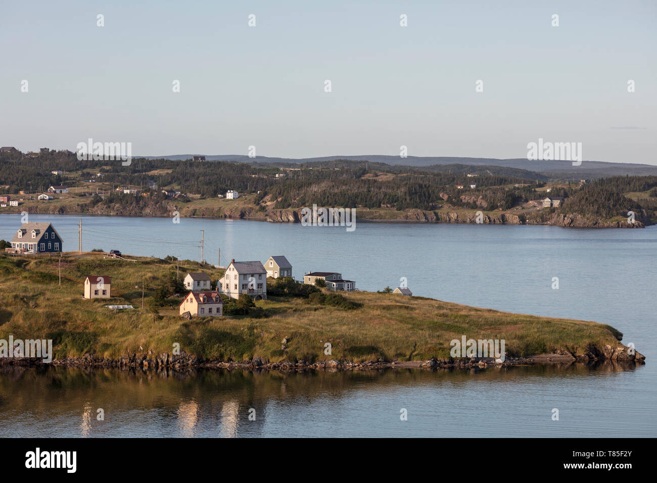 TRINITY, NEWFOUNDLAND, CANADA - August 12, 2018: The town of Trinity ...