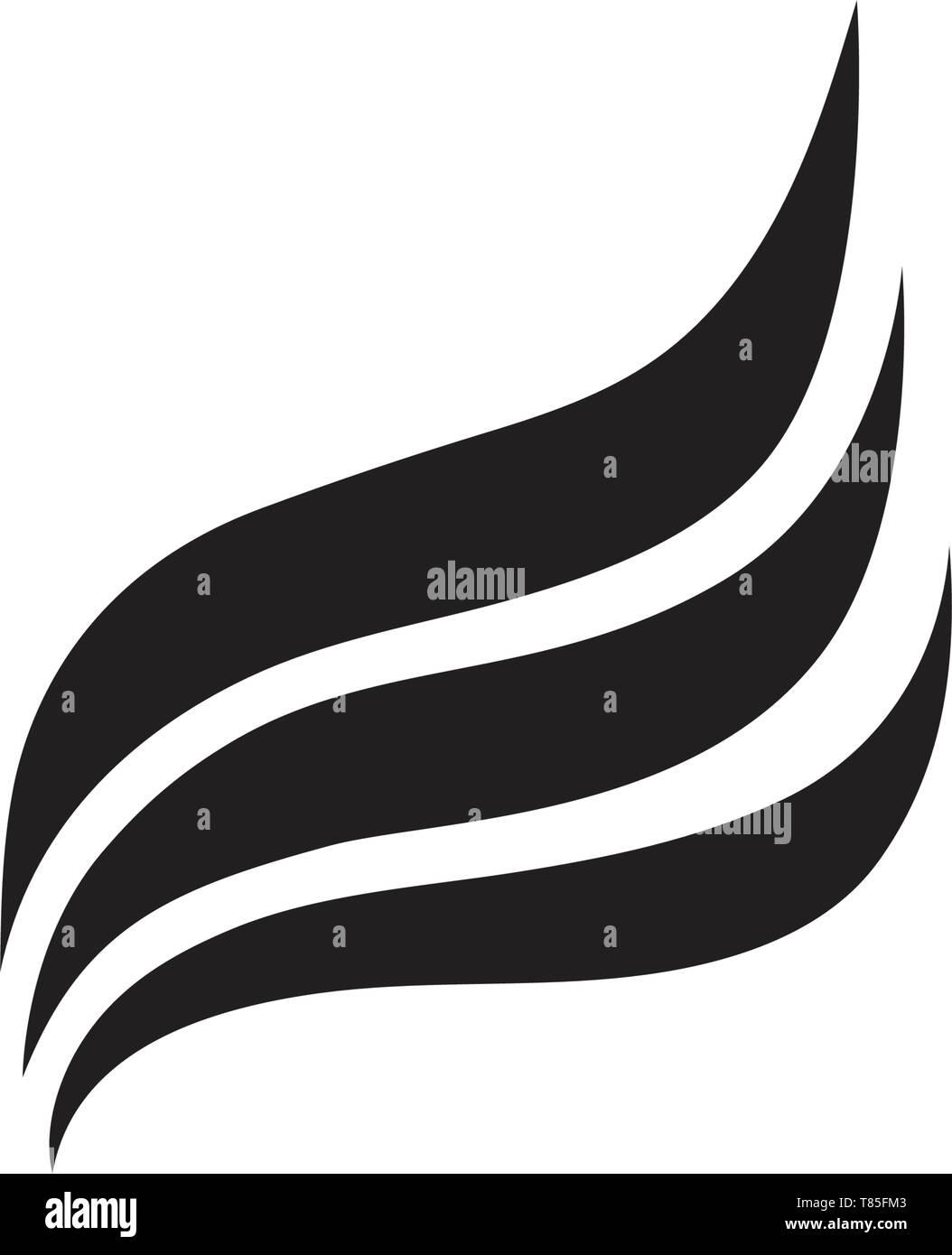 Wing black Logo Template vector illustration design Stock Vector Image ...