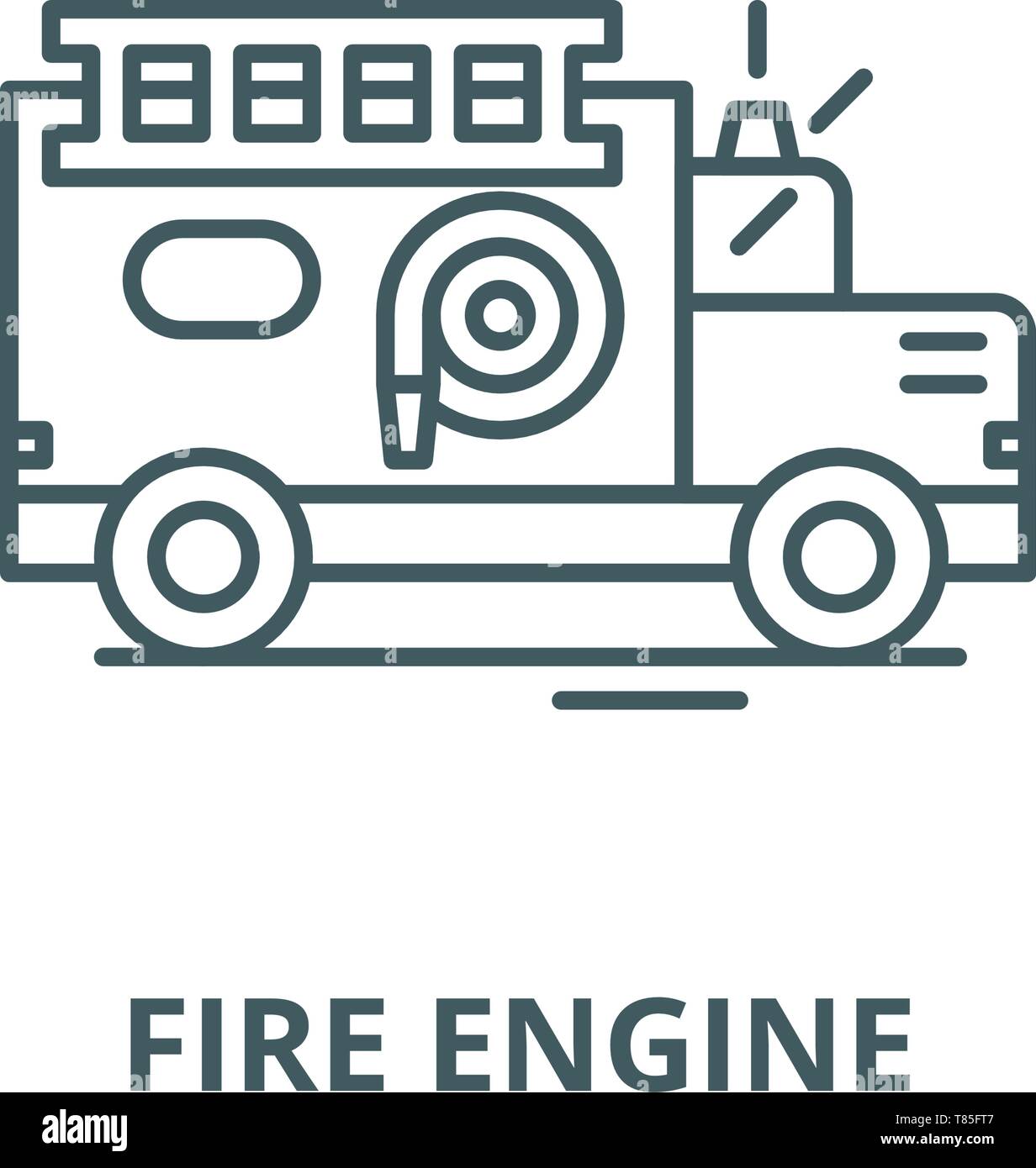 Fire Truck Outline