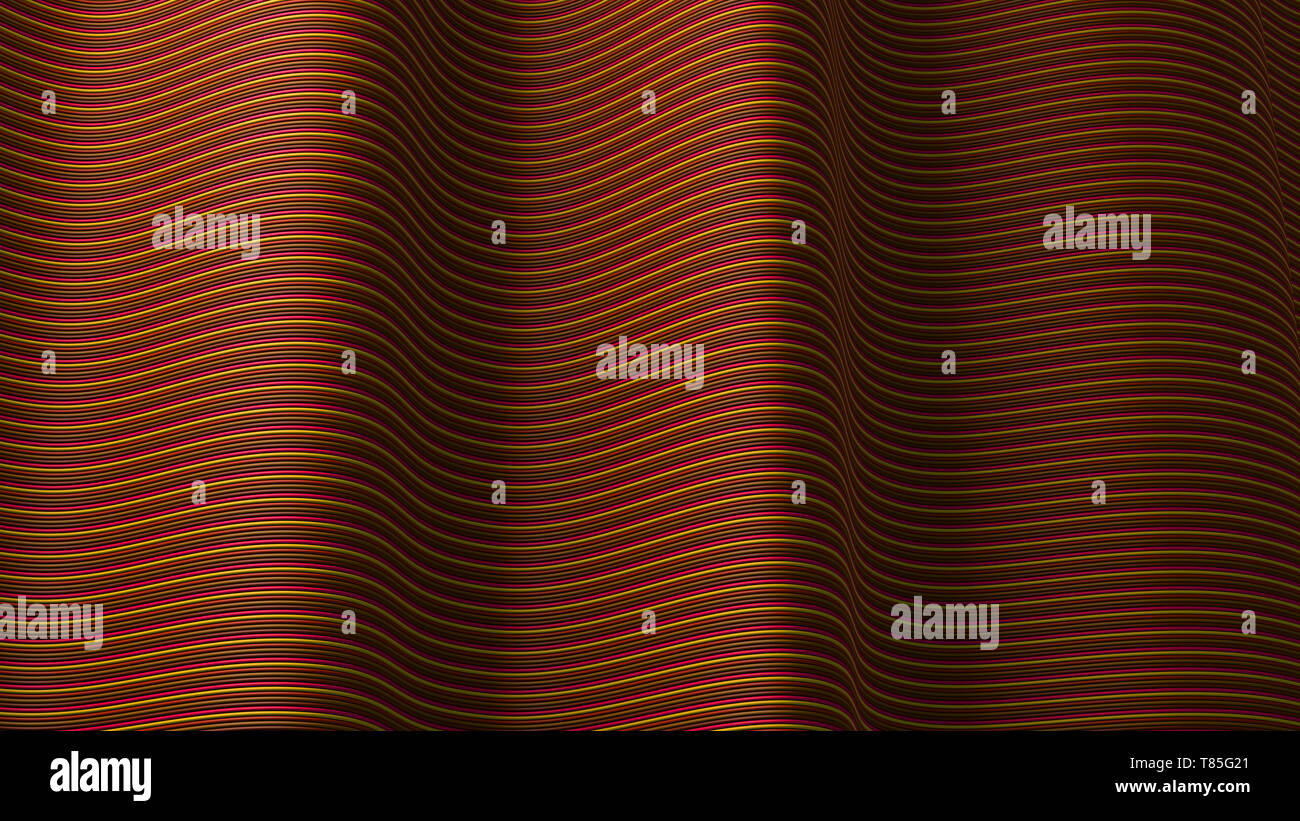 Wavy lines, abstract illustration Stock Photo - Alamy