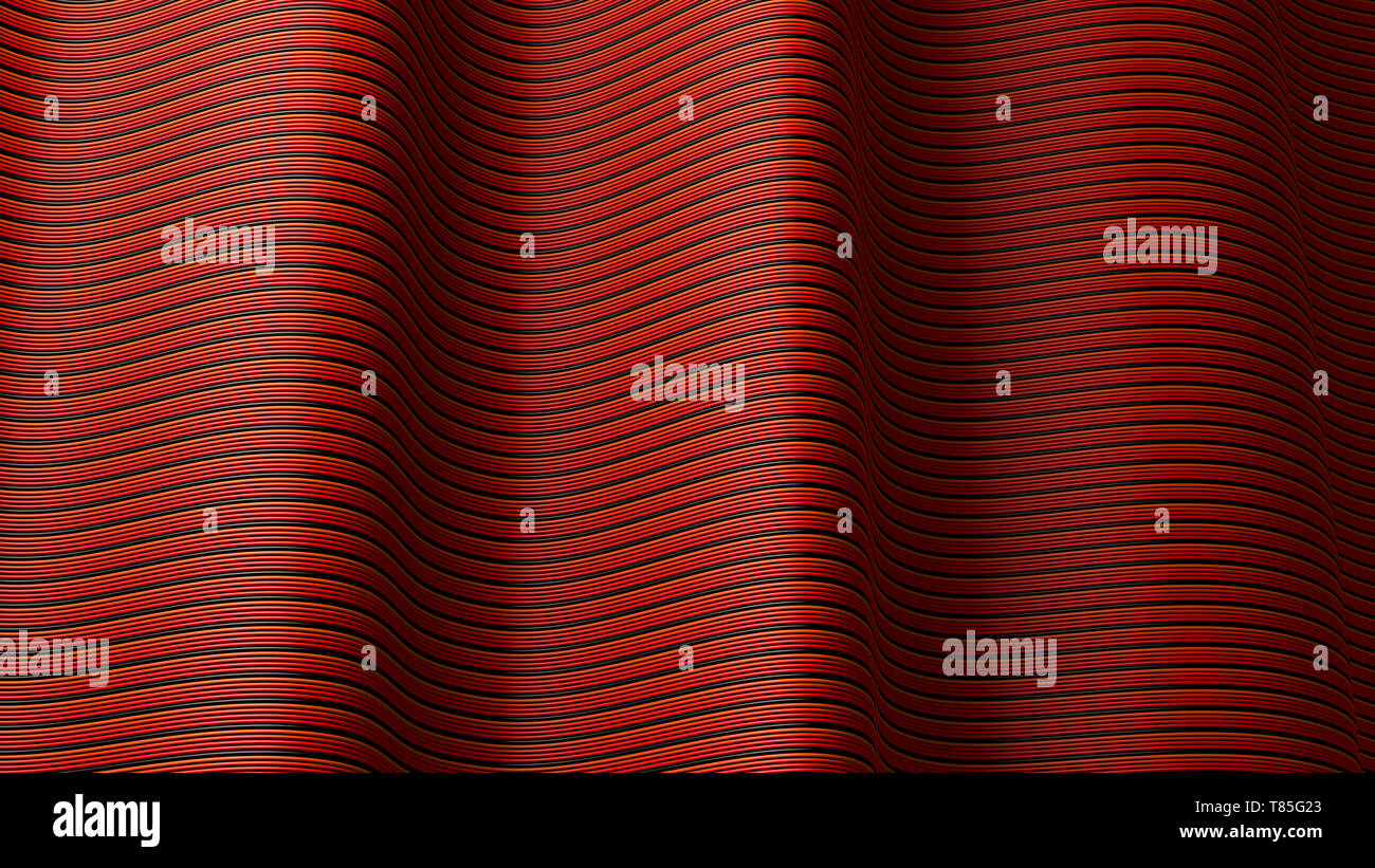 Wavy lines, abstract illustration Stock Photo - Alamy