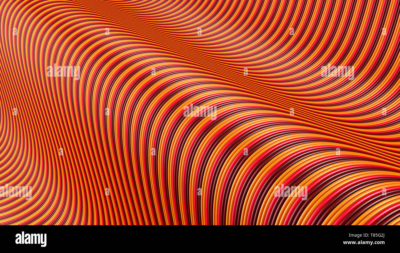 Wavy lines, abstract illustration Stock Photo - Alamy