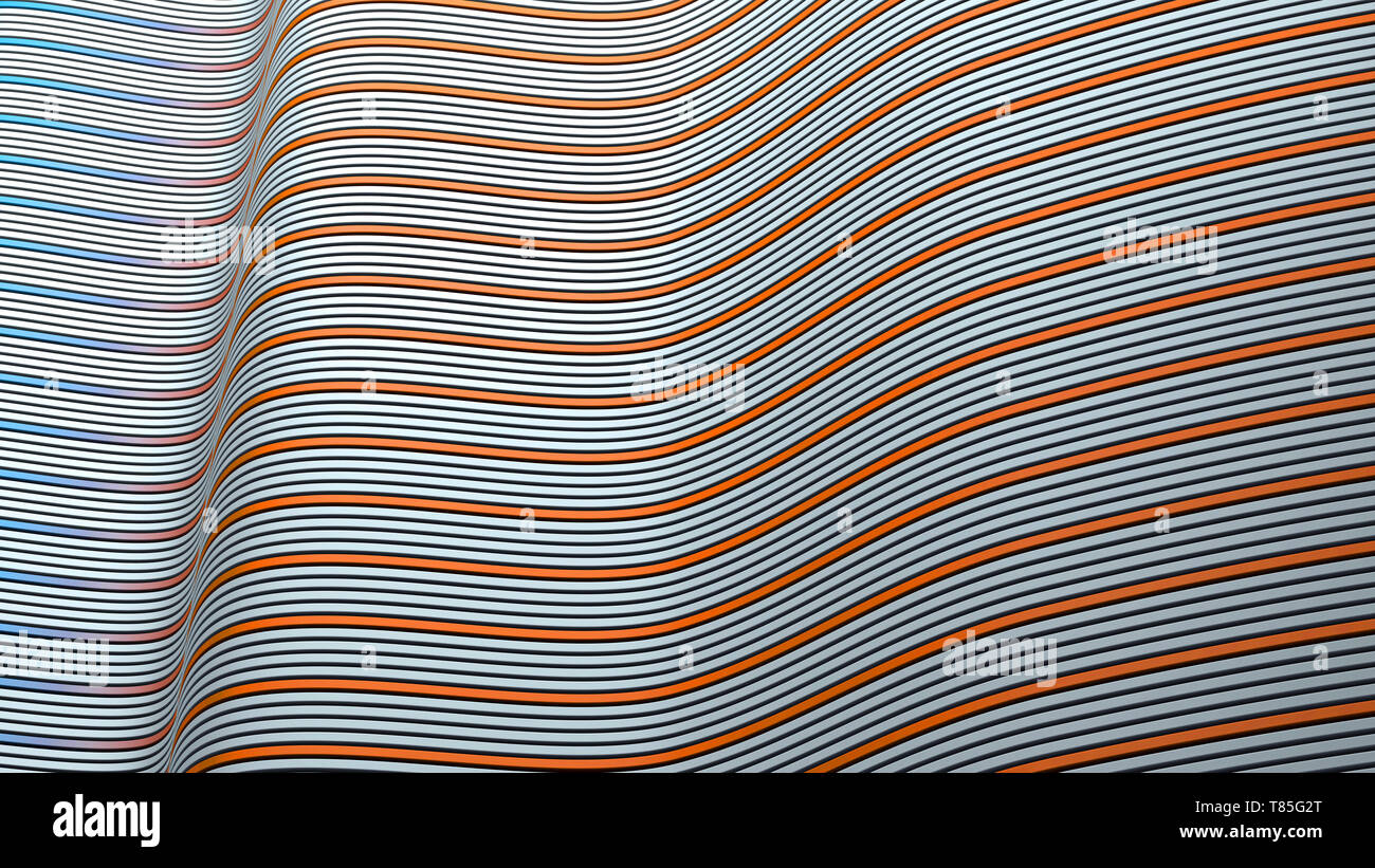 Wavy lines, abstract illustration Stock Photo - Alamy