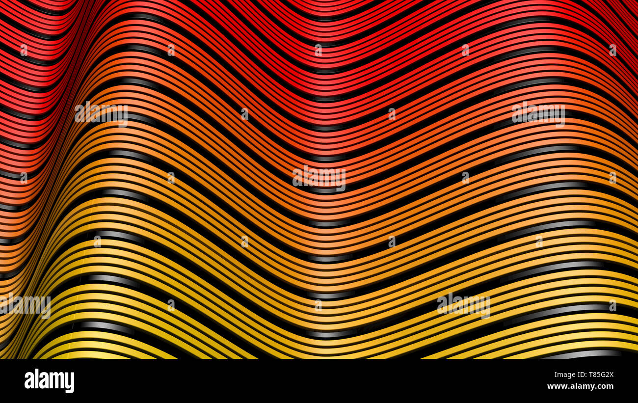 Wavy lines, abstract illustration Stock Photo - Alamy