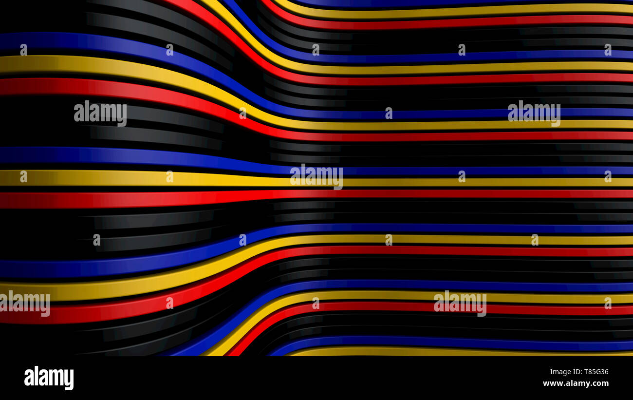Wavy lines, abstract illustration Stock Photo - Alamy