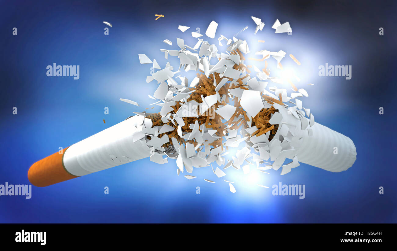 Quitting smoking, conceptual illustration Stock Photo - Alamy Quitting smoking, conceptual illustration Stock Photo - Alamy