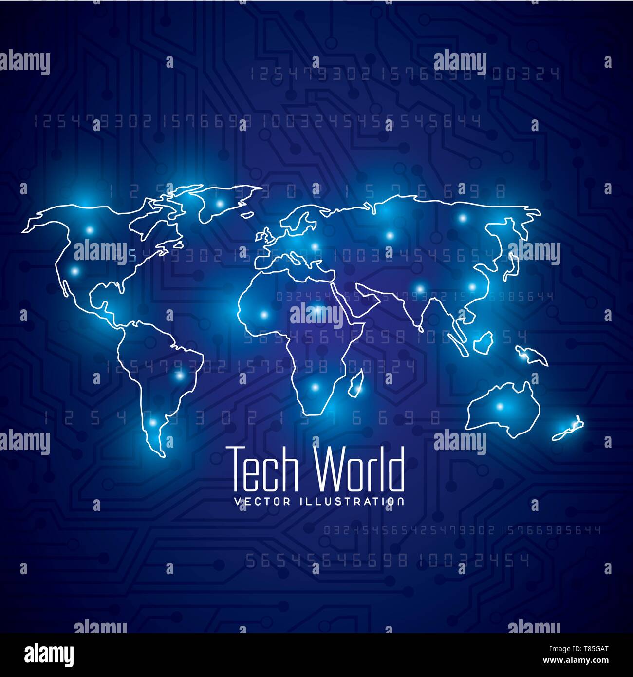 tech world design Stock Vector Image & Art - Alamy