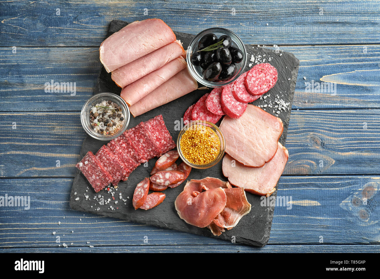 Set different cuts meats hi-res stock photography and images - Alamy