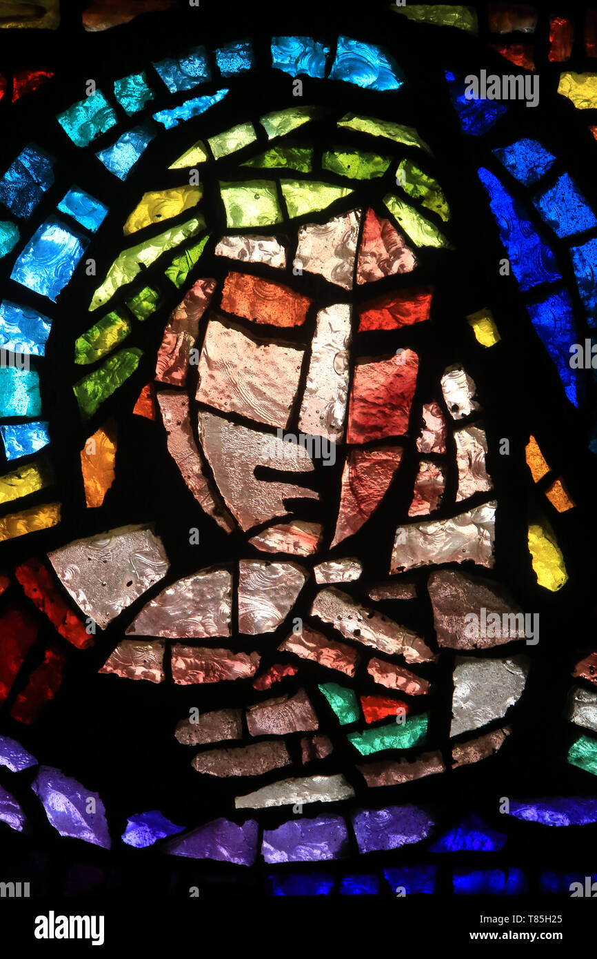 Vitrail. The slab glass window was designed by Alexandre Cingria and ...