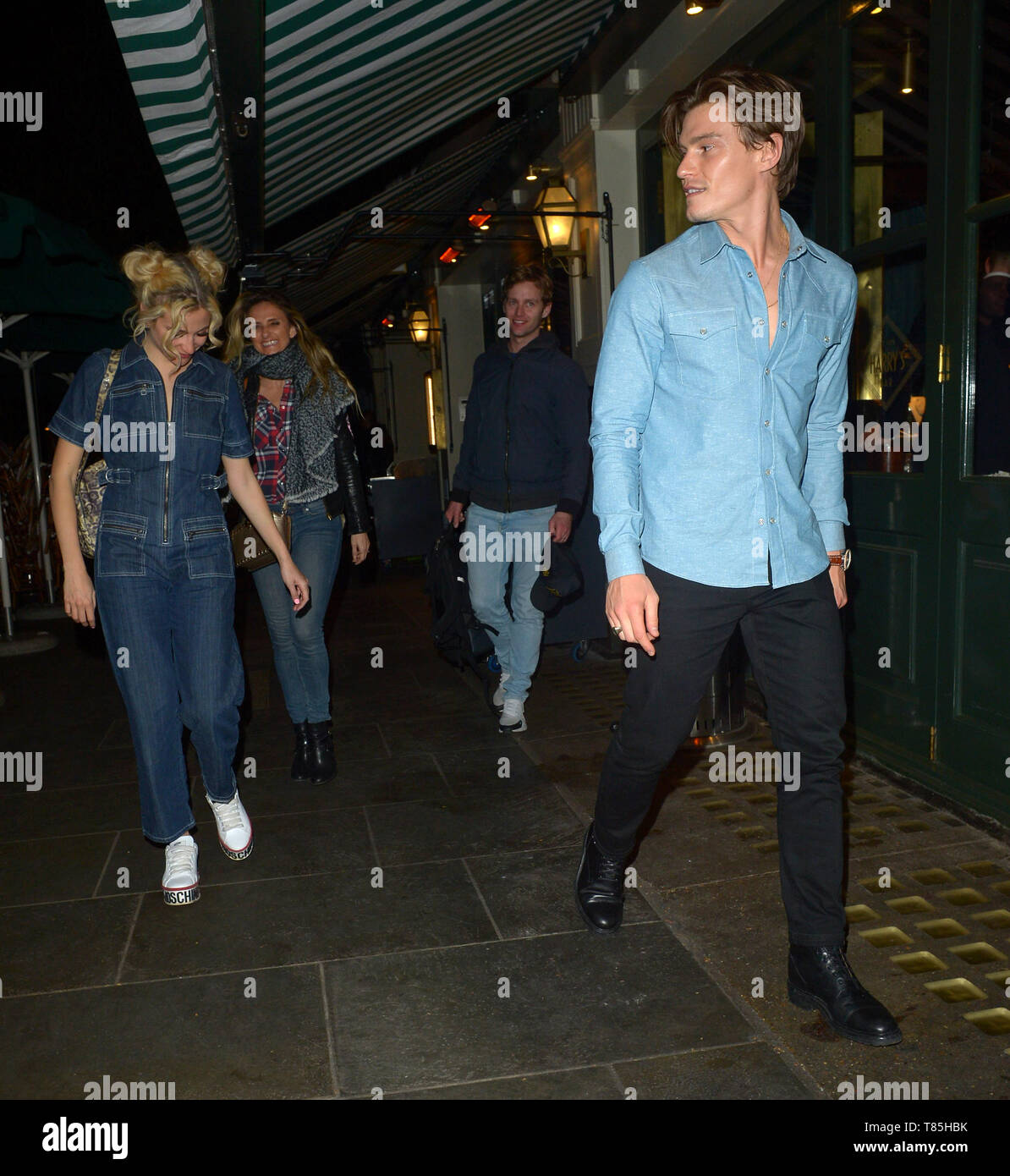 Pixie Lott depart from Harry's Bar with her fiancé Oliver Cheshire ...