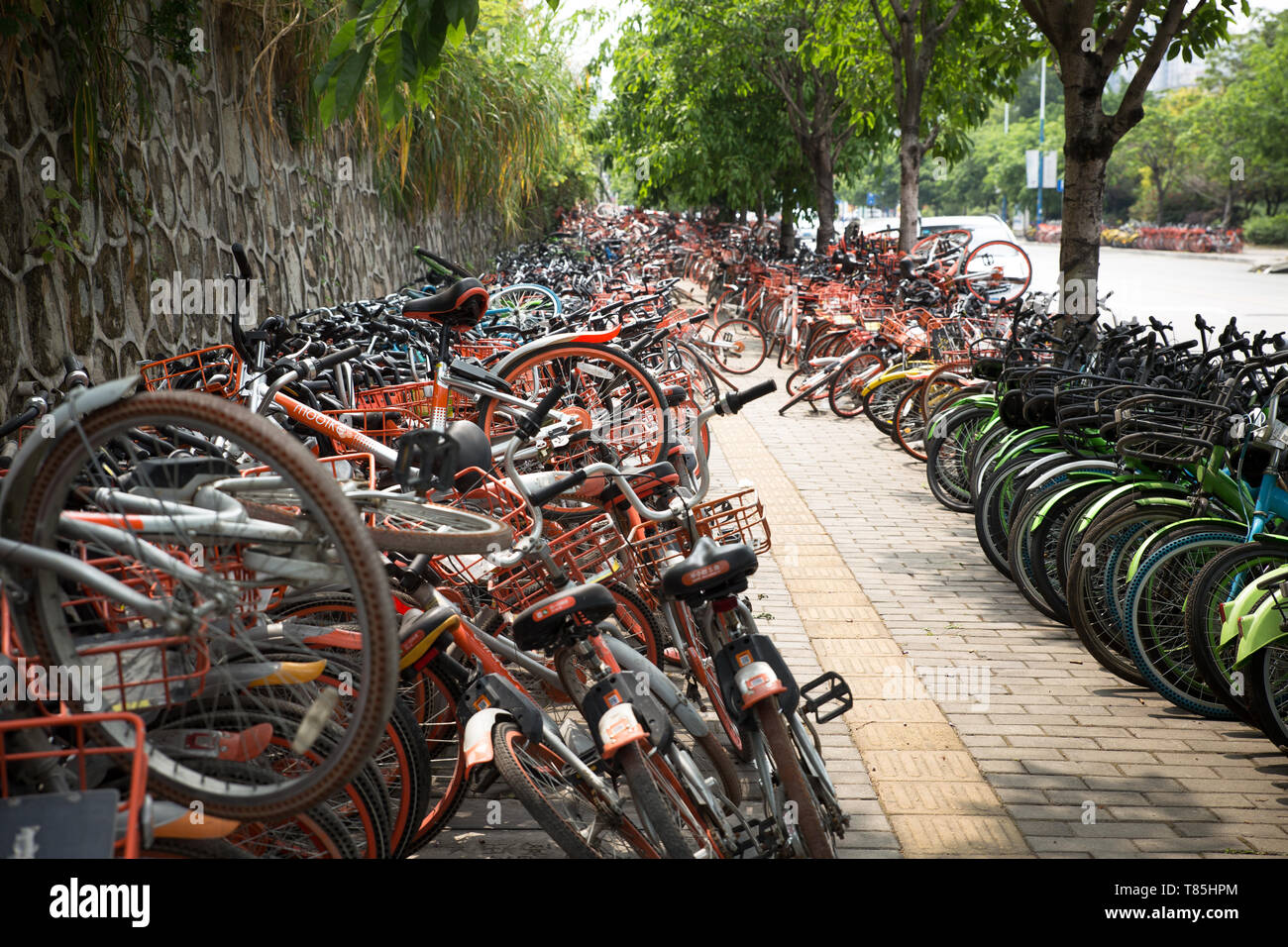 Pile Of Sharing Bikes High Resolution Stock Photography and Images - Alamy