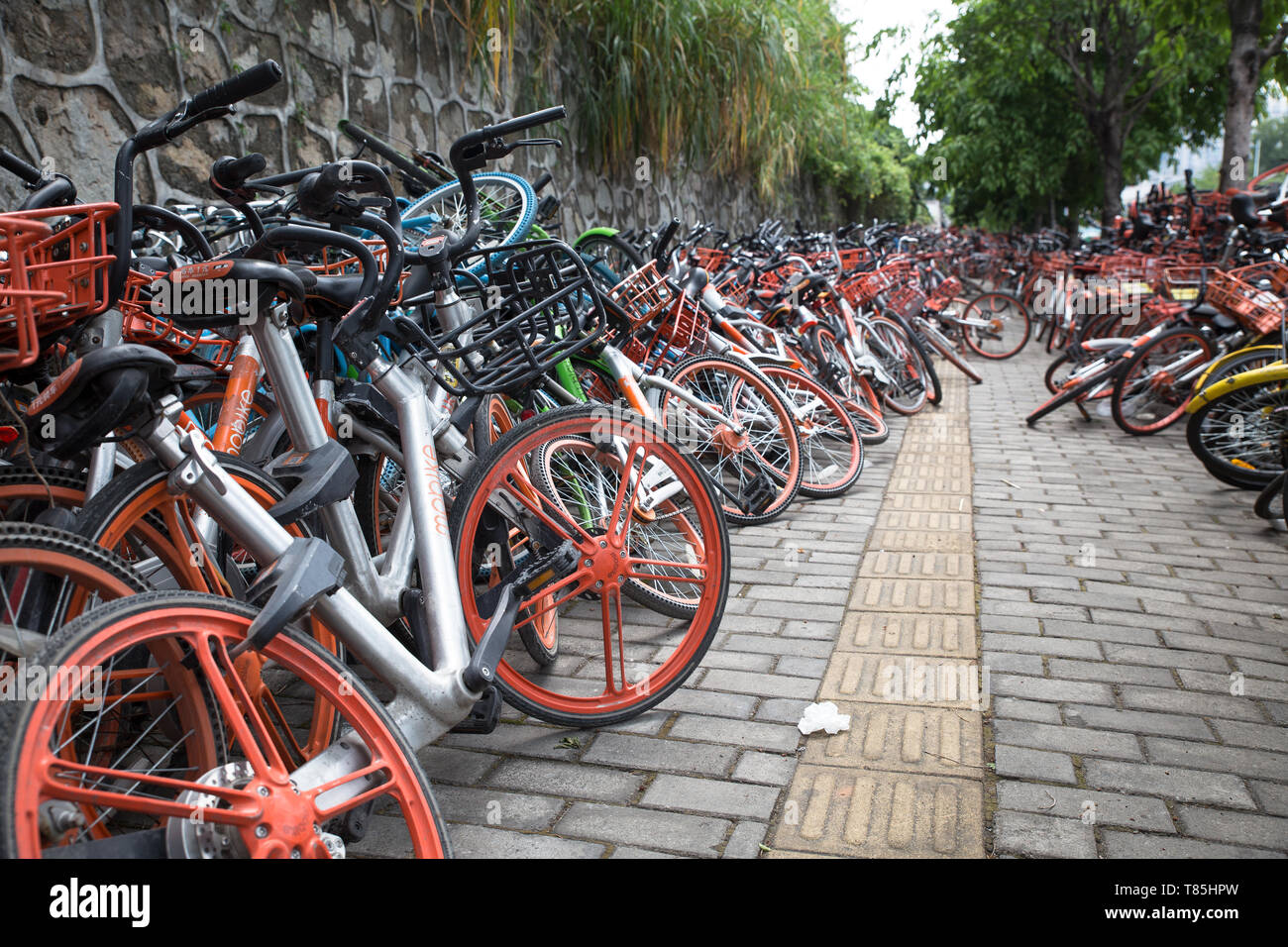 Pile Of Sharing Bikes High Resolution Stock Photography and Images - Alamy