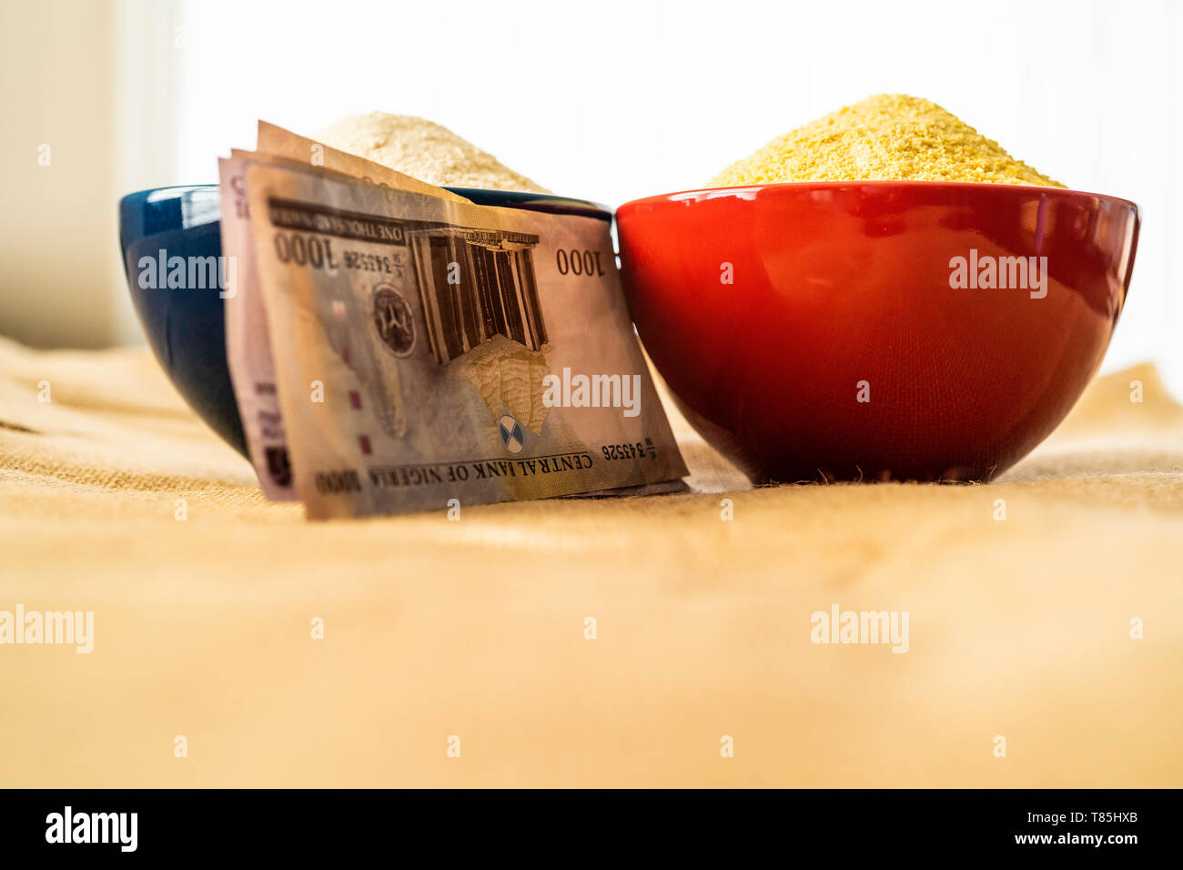 Nigeria garri market hi-res stock photography and images - Alamy