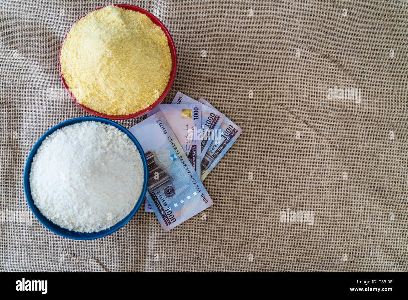 Nigeria garri market hi-res stock photography and images - Alamy
