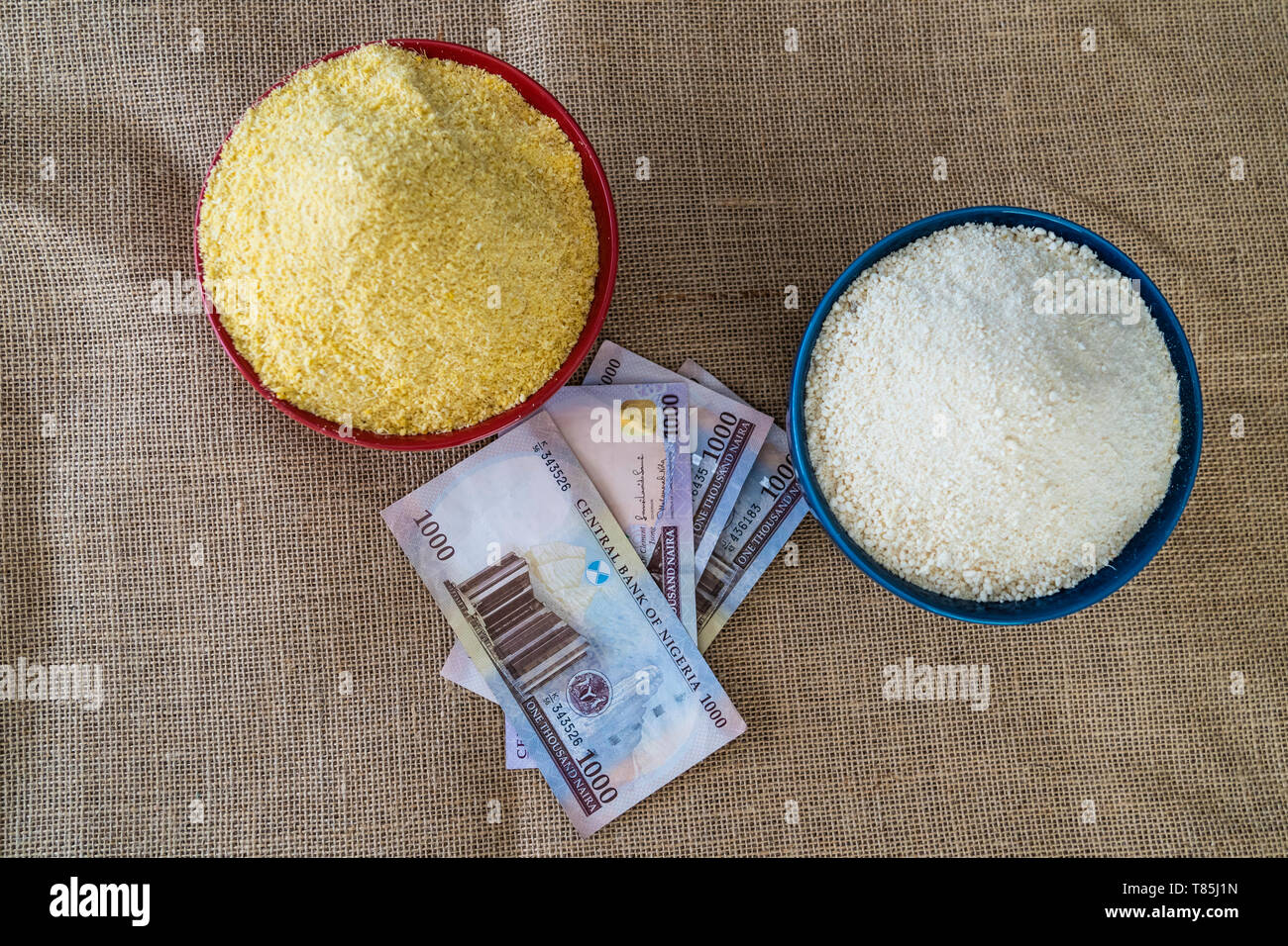 Red garri hi-res stock photography and images - Alamy