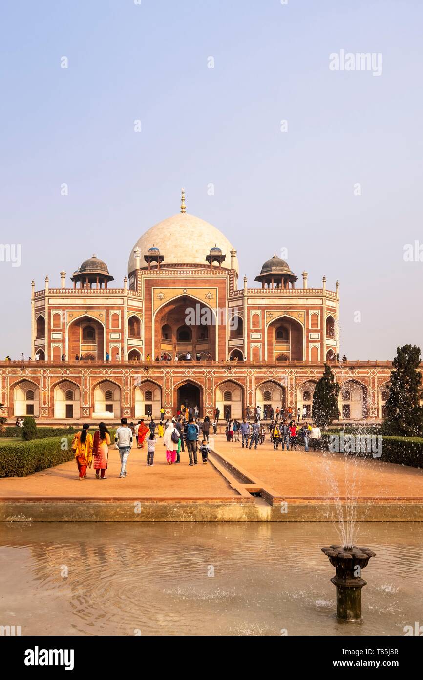 India, New Delhi, Humayun's tomb, Mughal architecture complexe declared ...