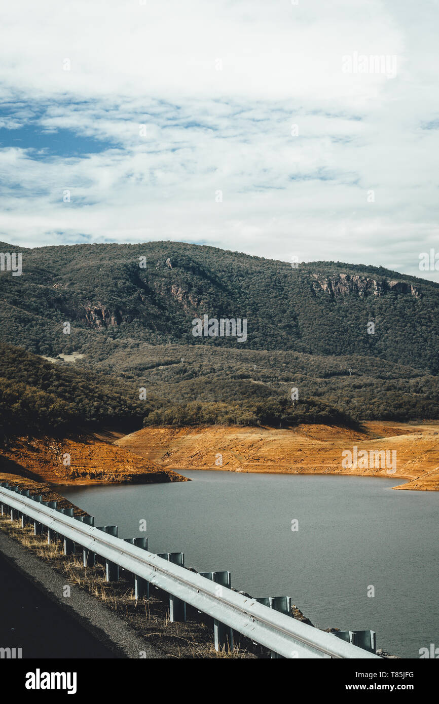 Blowering Reservoir/Dam near Tumut, Snowy Mountains, New South Wales ...