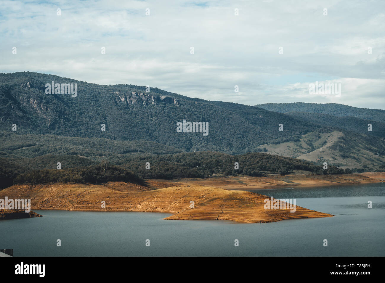Blowering Reservoir/Dam near Tumut, Snowy Mountains, New South Wales ...