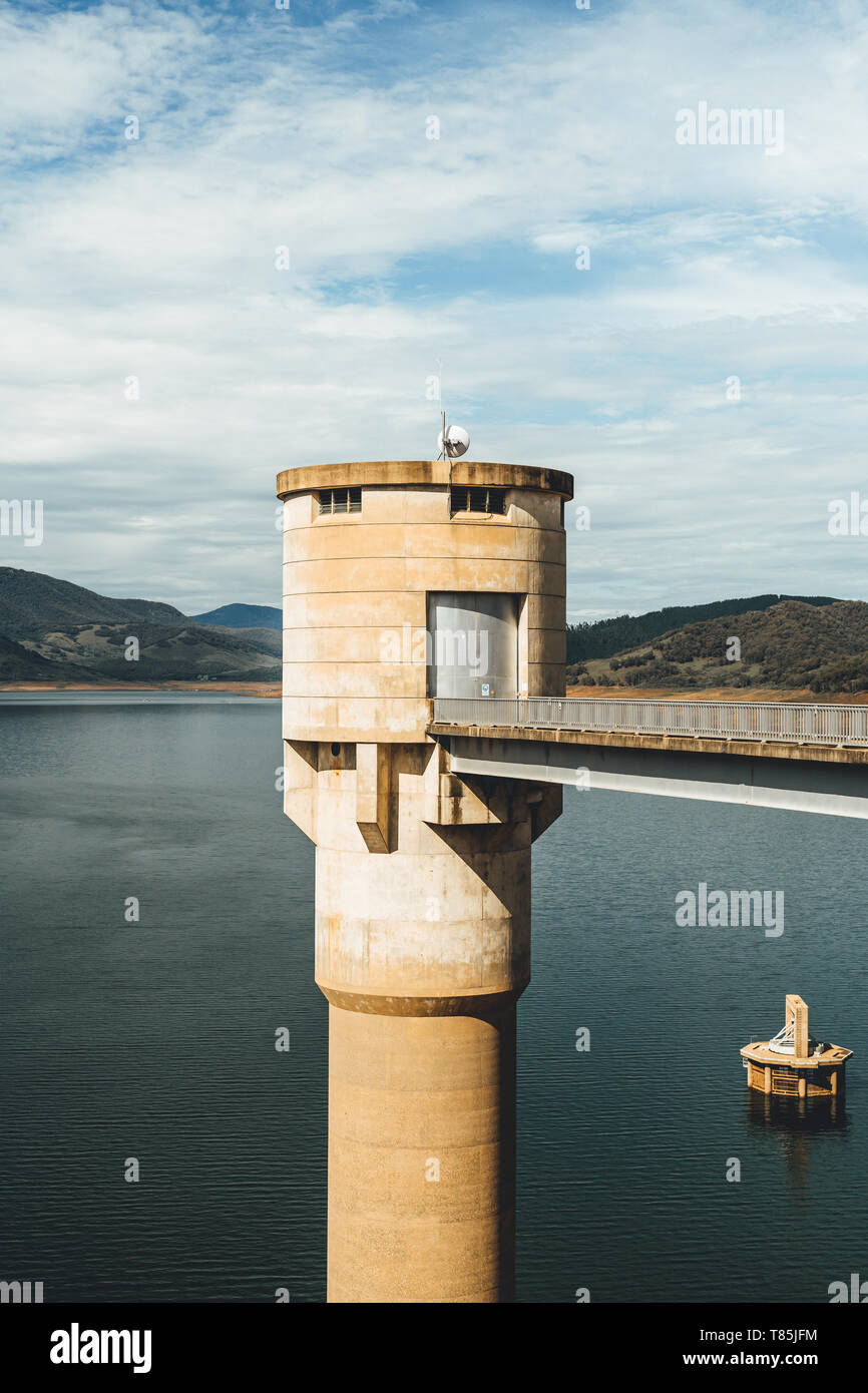 Blowering Reservoir/Dam near Tumut, Snowy Mountains, New South Wales ...