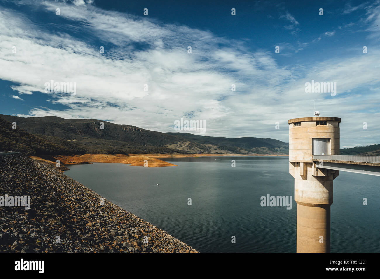 Blowering Reservoir/Dam near Tumut, Snowy Mountains, New South Wales ...