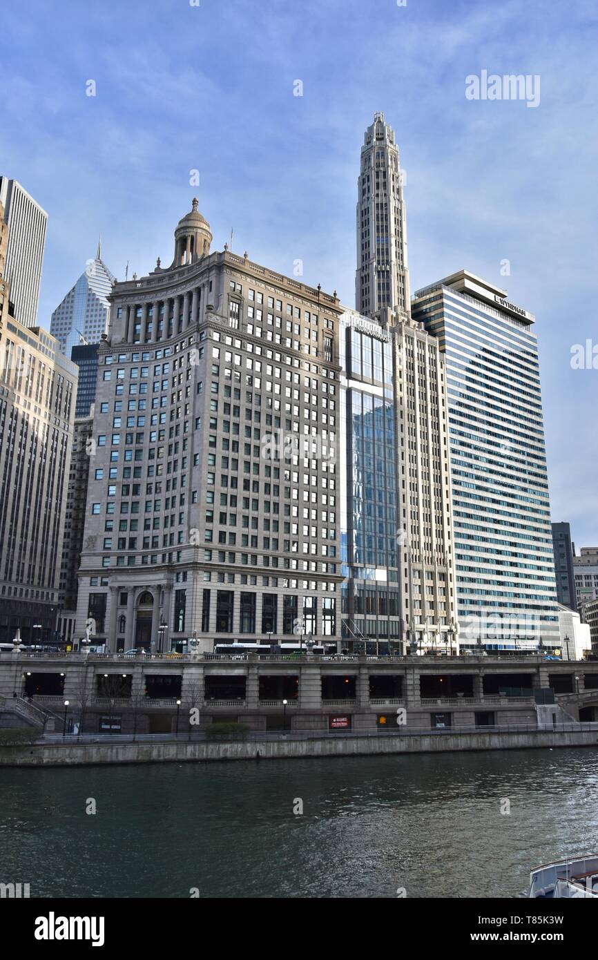 Iconic view of Chicago, Illinois, USA Stock Photo - Alamy