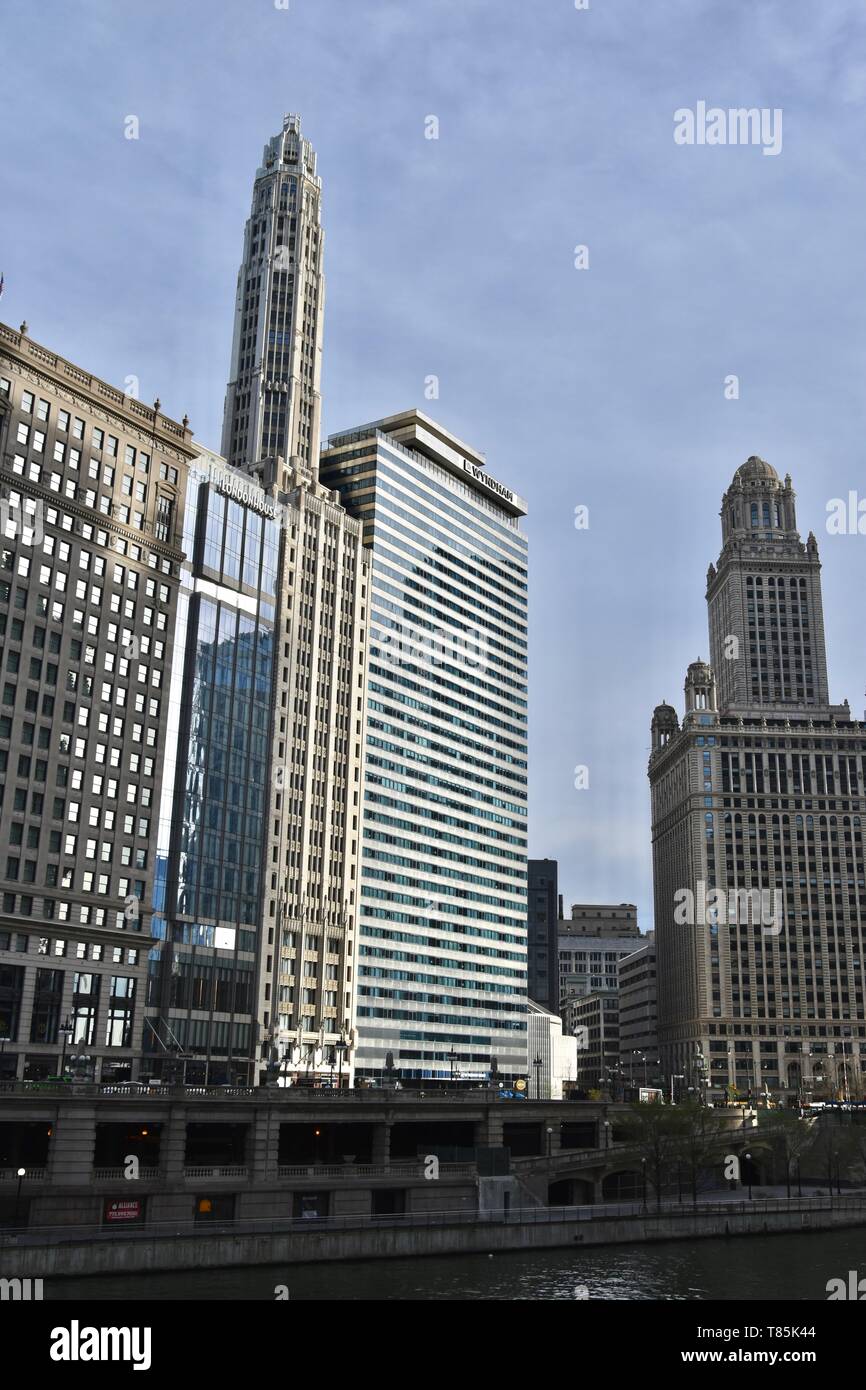 Iconic view of Chicago, Illinois, USA Stock Photo - Alamy
